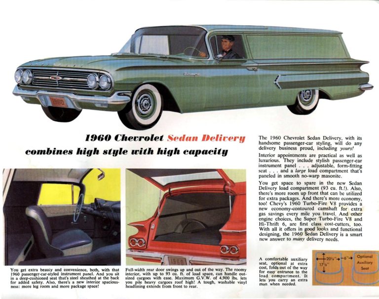 1960: Chevy's Last Big Sedan Delivery - Old Motors